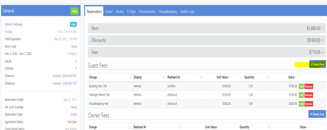 How to Add Early Check in or Late Check out - Track